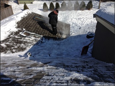 Steaming Ice Away | Ice Dams Removed